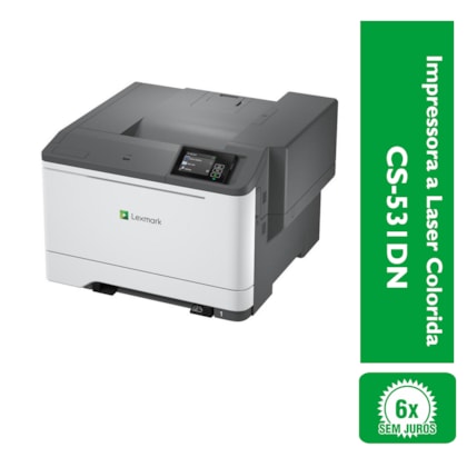 Impressora a Laser Lexmark CS-531DW Colorida - Loja Gomaq