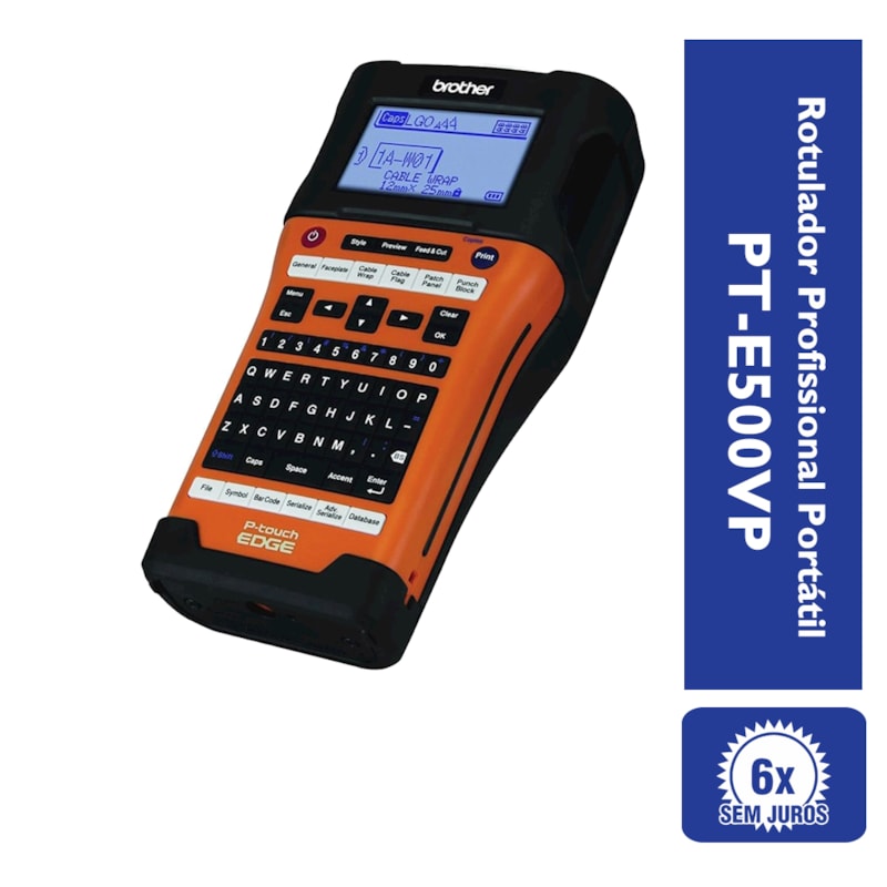 Rotulador Brother PT-E500 Profissional Portátil - Loja Gomaq