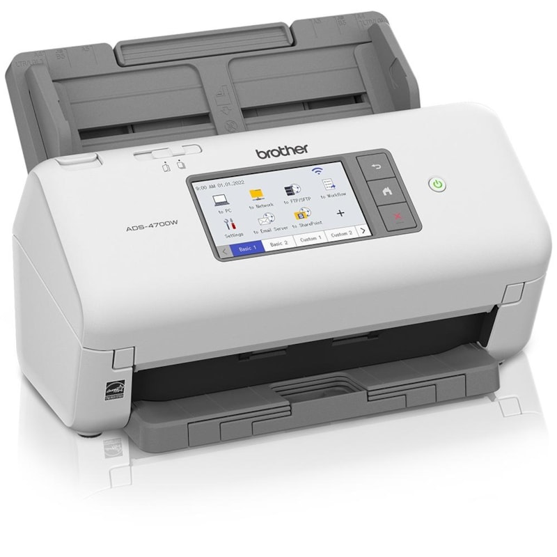 Scanner de Mesa Profissional Brother ADS-4700W Colorido Wi-Fi - Loja Gomaq